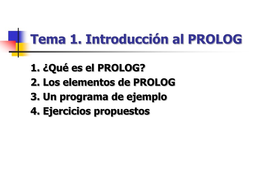PDF de programación - Tema 1. Introducción al PROLOG